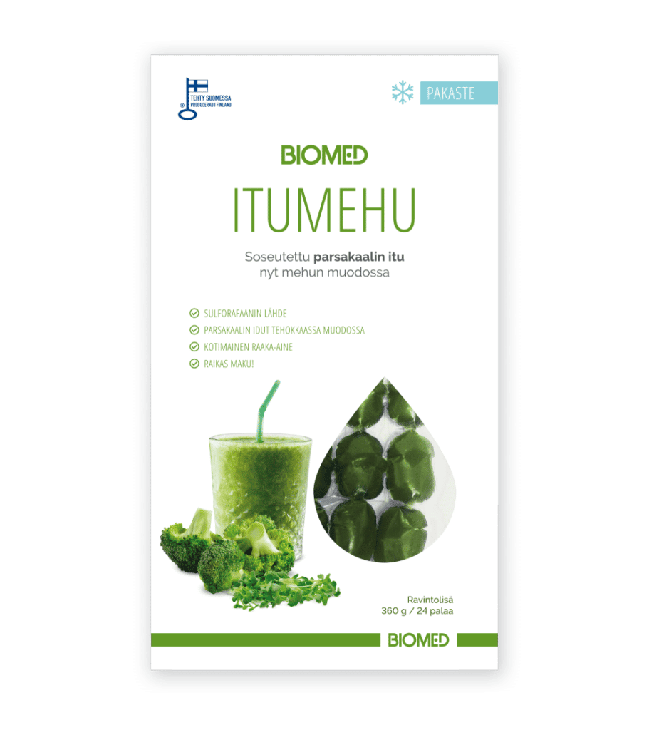 The most nutrient-rich vegetables ice cube mix 5-pack - Biomed Oy