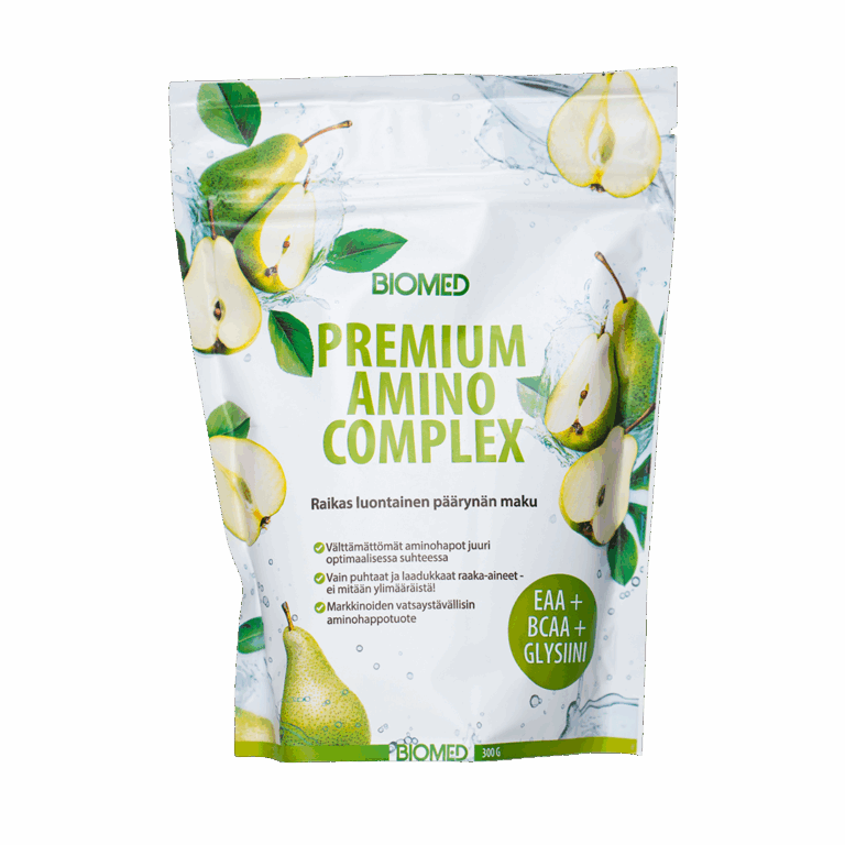 Premium Amino Complex - EAA + BCAA + Glysiini - Biomed Oy